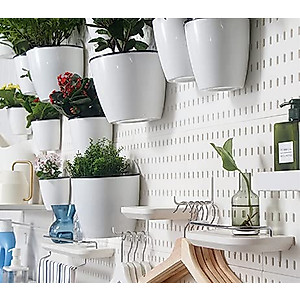 YOKEPO Pegboard Combination Kit with 2 Pegboards with 10 Accessories Modular Hanging for Wall Organizer, Crafts Organization, Ornaments Display, Nursery Storage, White | 22" x 11" Peg Boards for Wall