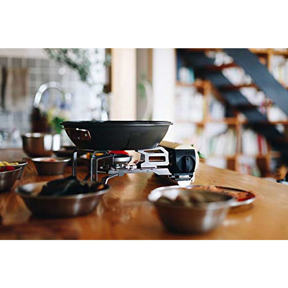 Snow Peak's Home & Camp Burner, Khaki, GS-600KH-US, Designed in Japan, Lifetime Product Guarantee, Lightweight and Compact for Camping, Stable Base for Cooking, One Size