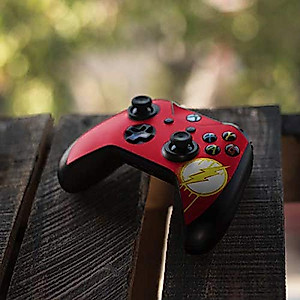 Skinit Decal Gaming Skin Compatible with Xbox One S Controller - Officially Licensed Warner Bros Flash Emblem Drip Design