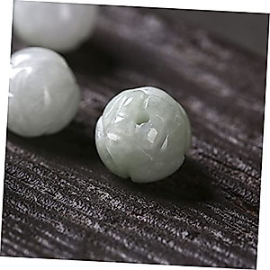 SEWACC 10pcs Beads for Jewelry Beads in Bulk Circle Beads Gemstone Loose Beads Acrylic Round Loose Beads Beads for Bracelets Crafting Supplies Suite Set Craft DIY Beads Loose Beads Colored Beads