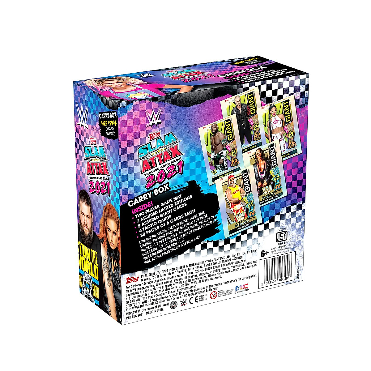 Topps WWE Slam Attax 2021 Edition (Carry Box) I WWE Cards | Includes Game mat