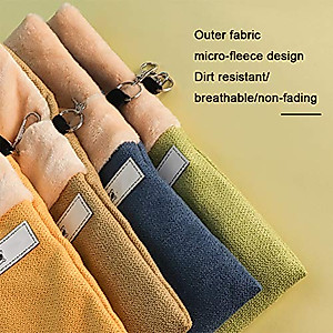 La La Pet® Small Pet Hanging Bed Sleep Pouch with Heated Warm Compartment Pet Hammocks Bed for Hamster Rat Sugar Glider Squirrel Ferret Warm Nest Bed Hideout Cave Pet Cage Accessories (Blue, M)