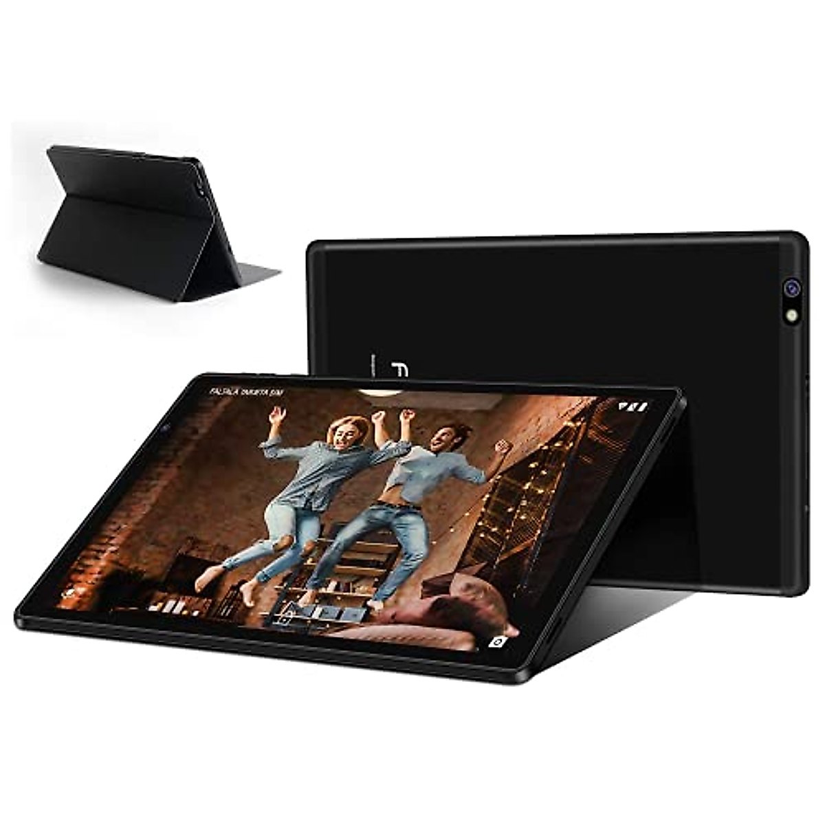 FACETEL Android 10 Tablet Q3Pro Tablets: Octa-Core Processor, 3 GB RAM 32 GB IPS HD Display, Google GMS, Wi-Fi, Bluetooth, GPS, Keyboard & Mouse, Metal Black