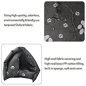 Bunny Cave Bed Small Animal Warm Nest Habitats Guinea Pig Hideouts Cage Accessorie for Hamster Rat Mice Chinchilla Flying Squirrel (Black)