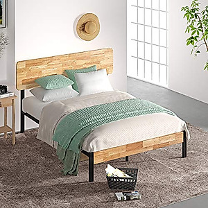 ZINUS Olivia Metal Platform Bed Frame / No Box Spring Needed / Wood Slat Support / Easy Assembly, Queen