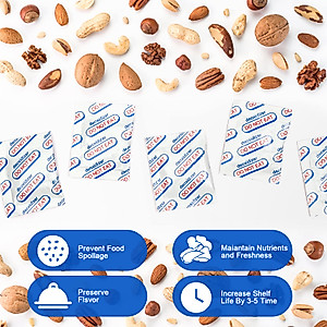 400cc Oxygen Absorbers for Food Storage - 100 Count (20x Packs of 5) - for Long Term Food Storage & Survival, Mylar Bags, Canning, Harvest Right Freeze Dryer, Dehydrated, and Preserved Foods