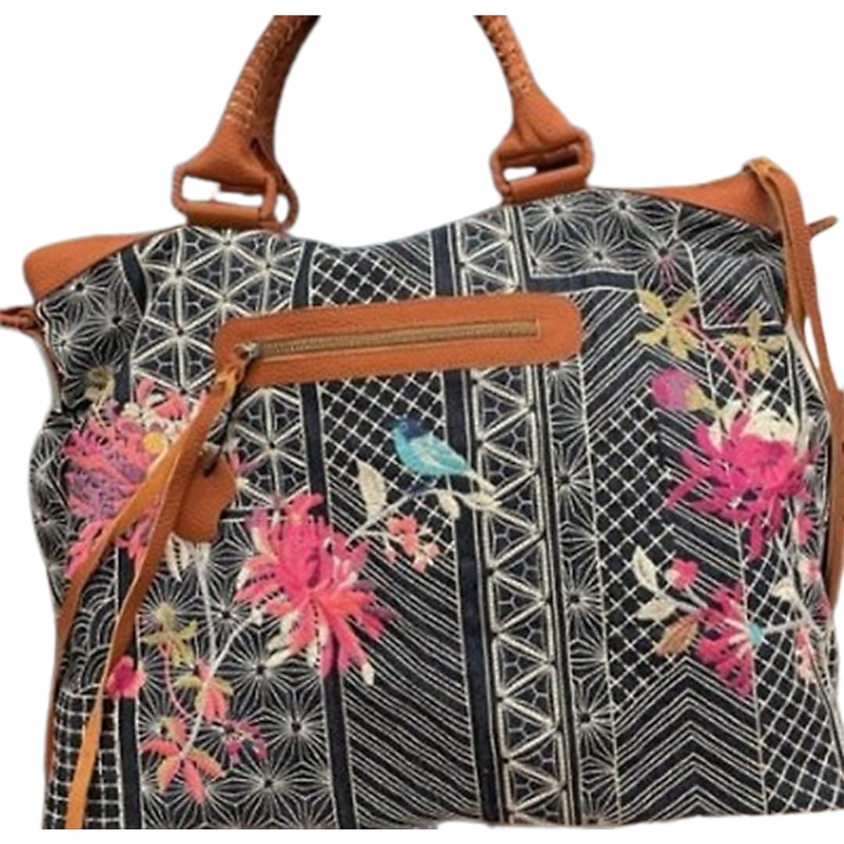 3J Workshop by Johnny Was Women's Embroidered Duffle Bag, Multi, OS