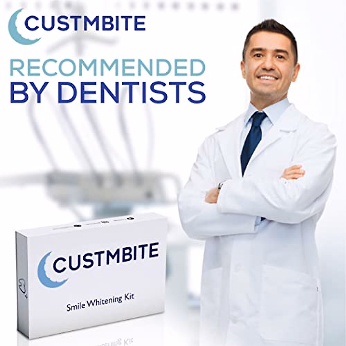 CustMbite Premium Teeth Whitening Gel Applicator, 22% Carbamide Peroxide, (3) 3ml Applicators
