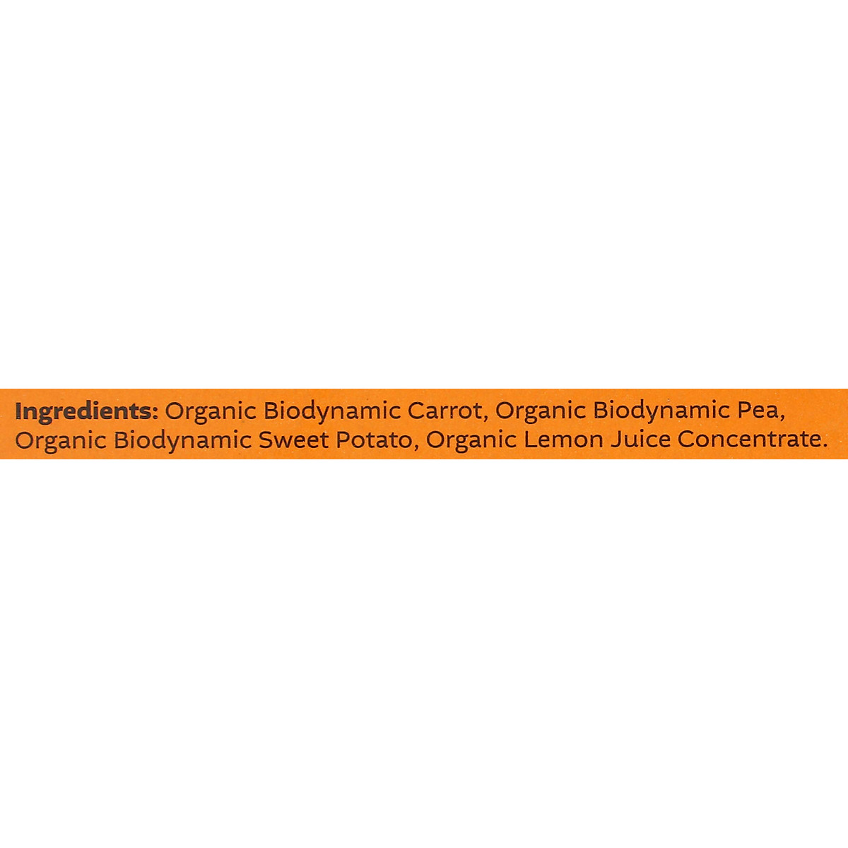 White Leaf Provisions Organic Carrot Sweet Potato Pea Baby Food, 3.17 OZ