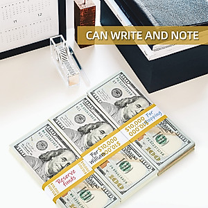 Money Bands 550 Pack for Cash Self Adhesive Wrappers for Bills Currency Straps for Dollar Wraps Organizer($10000 / Gold)