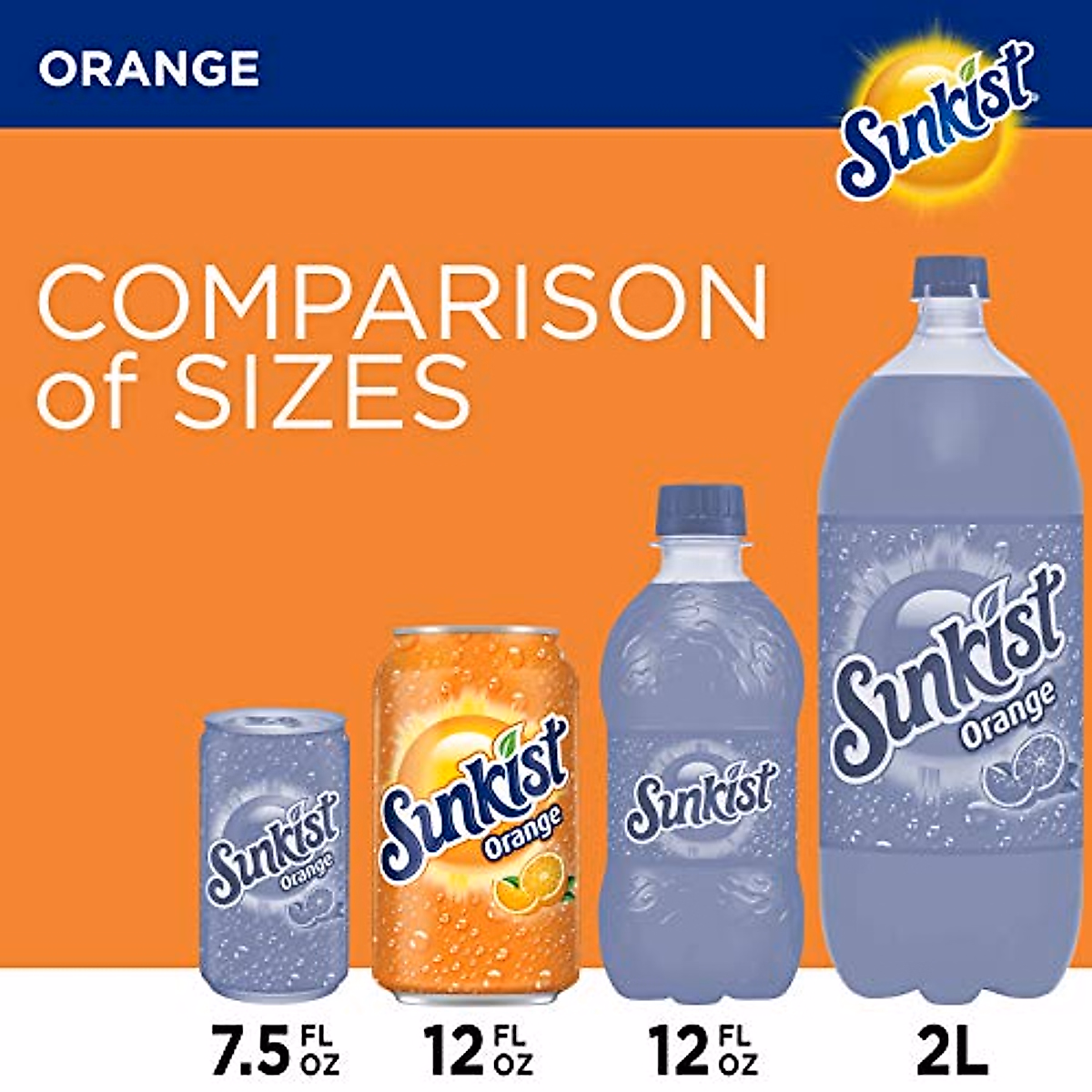 Sunkist Orange Soda, 12 Fluid Ounce Can, 12 Count