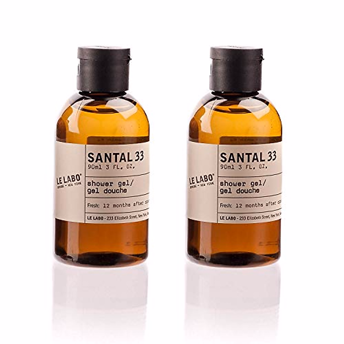 Le Labo Santal 33 Shower Gel lot of 2 each 3oz bottles. Total of 6oz