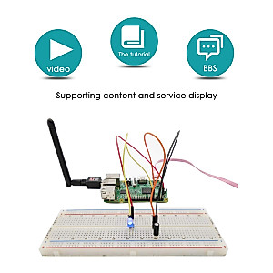 Adeept RFID Starter Kit for Raspberry Pi 4 3 Model B+ B, Stepper Motor, ADXL345, 40-pin GPIO Extension Board, Solderless Breadboard, C and Python Code, Beginners Learning Kit with 140 Pages Guidebook