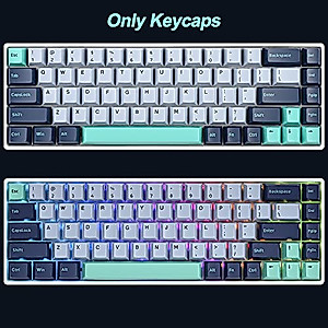 Fogruaden PBT Hammerhead Keycaps, 171 Keycap Set, Double Shot Keycaps, Cherry Profile Custom Keycaps for Cherry Gateron MX Switches Mechanical Keyboard