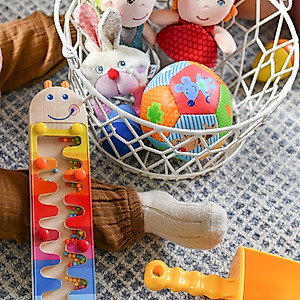 HABA 4.5" Baby Ball Animal Friends Tummy Time and Sensory Play Favorite to Encourage Crawling and Gross Motor Skills for Babies 6 Months and Up