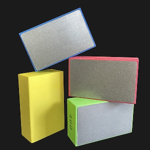 4pcs Diamond Hand Polishing Pads Diamond Sanding Block Glass Grinding Pads for Sanding Concrete Glass Stone Granite Marble 60#,100#,200#,400#