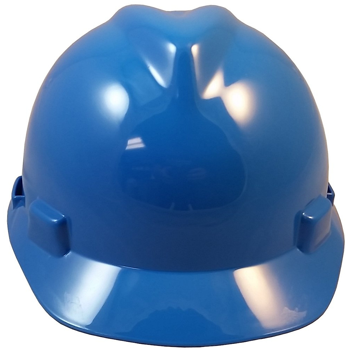 MSA V Cap Style Hard Hats with Lightweight Staz-On Suspension with Tote Bag - Blue
