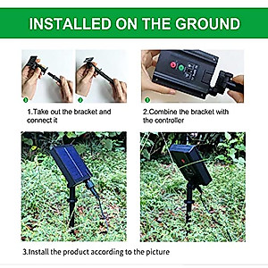 Solar Net Lights Outdoor Waterproof, 9.8FT×6.6FT 192-LED Outdoor Christmas Mesh Lights with 8 Modes for Bush Garage Fence Lawn Garden Park Valentine's Day Christmas Decoration(White)