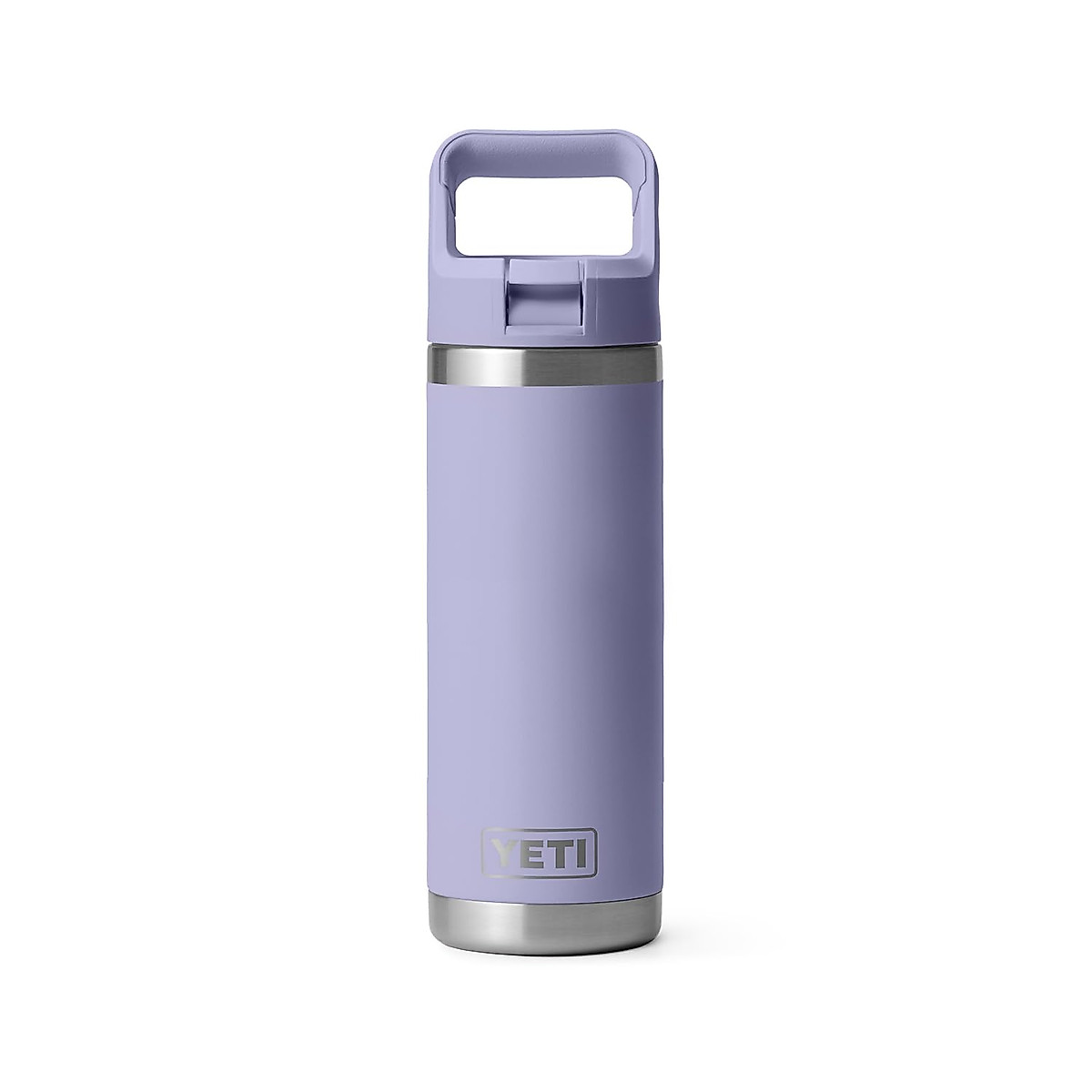 YETI Rambler 18 oz Bottle, Vacuum Insulated, Stainless Steel with Straw Cap, Cosmic Lilac