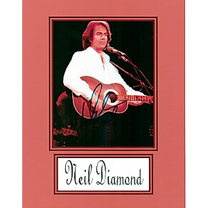 Kirkland Neil Diamond 8 X 10 Autograph Photo on Glossy Photo Paper