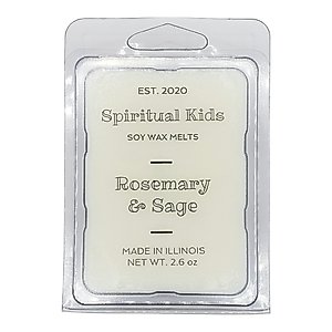 Rosemary & Sage Soy Wax Melts 2.6oz 1 Pack All Natural Soy Wax 6 Cubes Hand Poured with Fragrant/Essential Oils!
