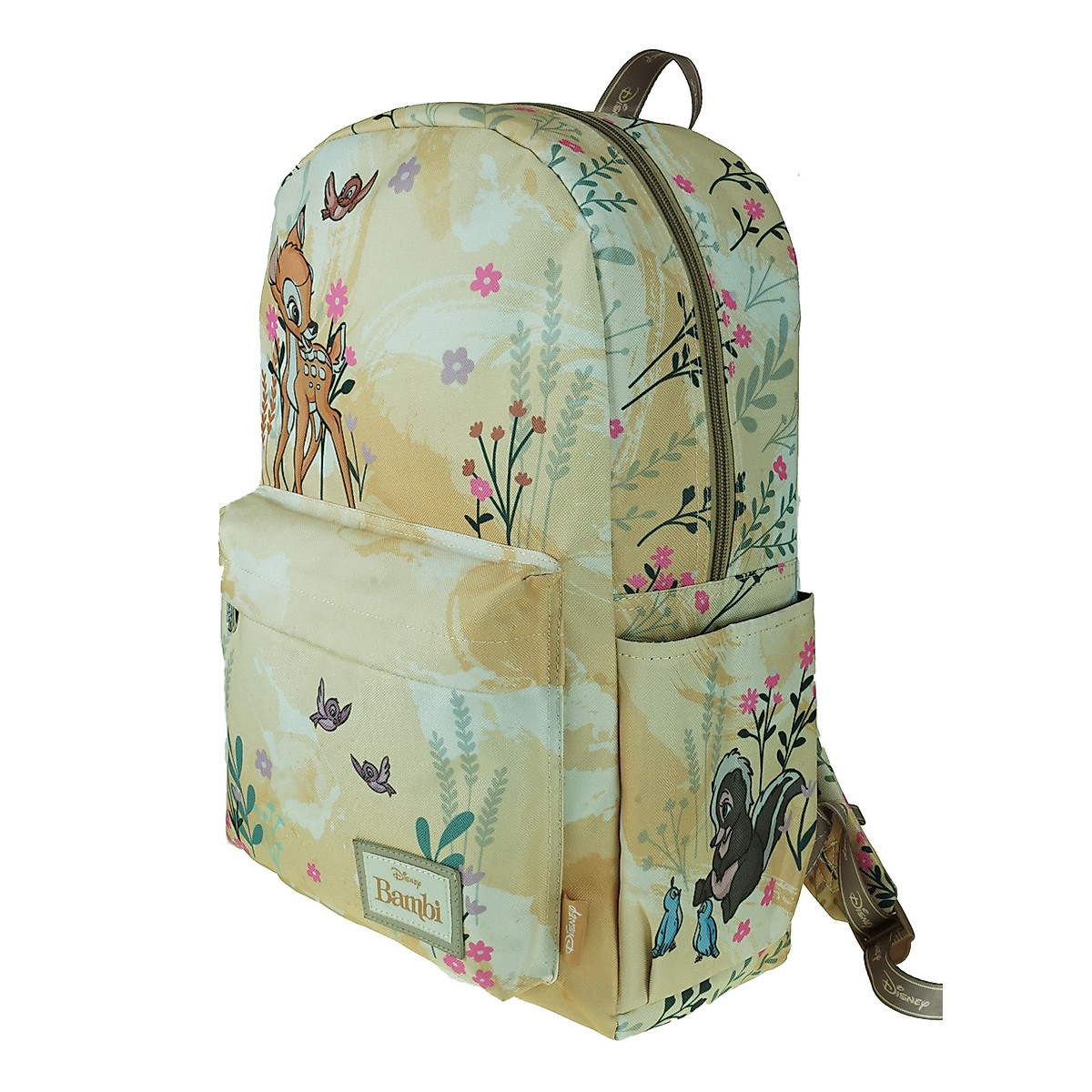 KBNL Classic Disney Bambi Backpack with Laptop Compartment for School, Travel, & Work, Multicolor, A22203-BAMBI