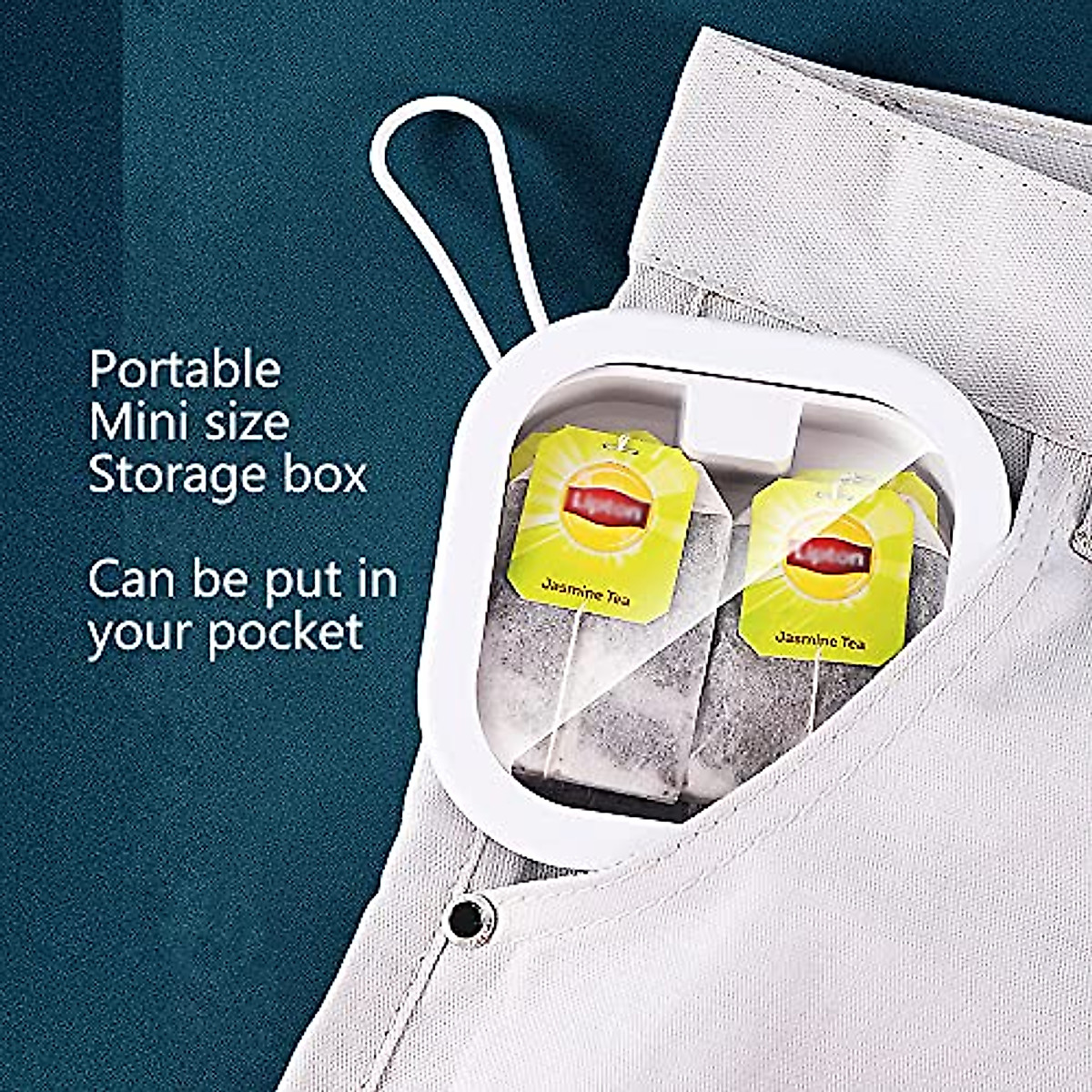 Lunhoo Portable Storage Box Makeup Box Jewelry Storage Organizer Case White