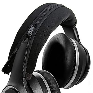 PChero Replacement Headphone Headband Cushion Pad Cover with Zipper, Head Band Protector Compatible with ATH M50, M40X, M40, G PRO X, HS50, HS60, HS70 Over Ear Headset (Black)