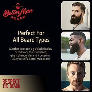 BETTER MAN BEARD Balm - 2 oz All-Natural Moisturizing Beard Balm with Therapeutic Grade Essential Oils & 100% Natural Formula - Balm-01