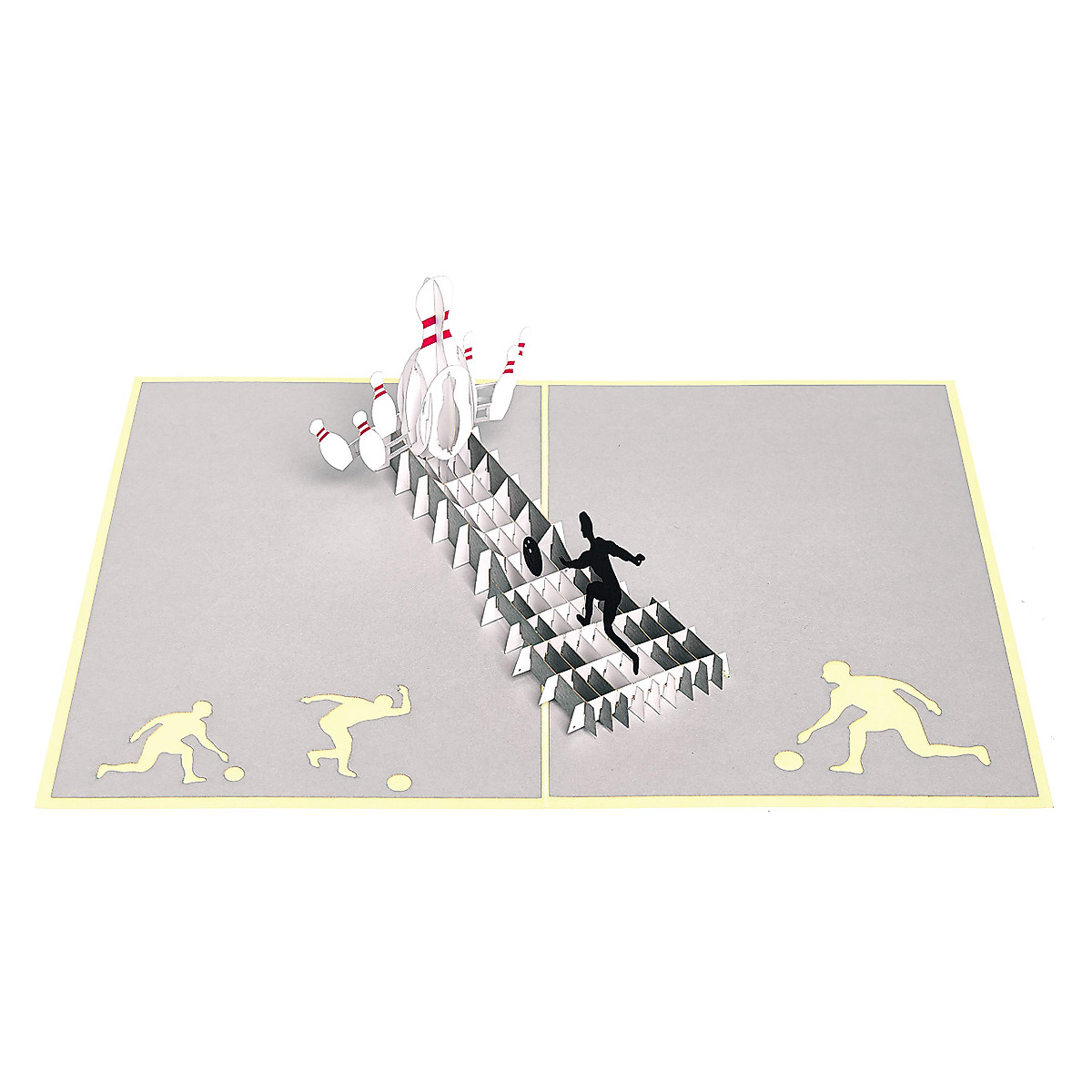 Rykamia Bowling Pop Up Card, Blank Bowling Card With Envelop, Bowling Birthday Card, Card For Bowling Player, Bowling Thank You Card, Graduation, Just Because, Get Well, Card For Friend, Bowling Gifts