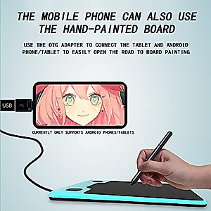 PUFAN Graphics Drawing Tablet, 8.3 X 7 Inch Ultrathin Graphic Tablet, with 8192 Levels Pressure Sensitive Pen, Compatible Mac, Windows and Android, for Drawing, Design, Art Creation Sketch