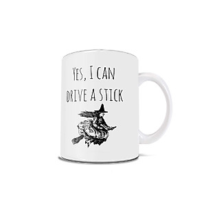 Trend Setters Halloween – I Can Drive Stick - Witch – Funny Coffee or Tea Mug – Perfect for gifting or collecting Ltd.