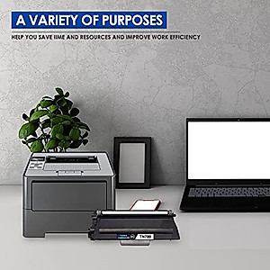 LVE TN-780 (TN780) 𝑯𝒊𝒈𝒉 𝒀𝒊𝒆𝒍𝒅 Black Laser Toner -Cartridge 2-Pack Compatible Replacement for Brother TN780 Toner for HL-6180DW HL-6180DWT MFC-8950DW MFC-8950DWT Printer
