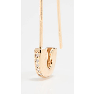 Zoe Chicco Women's Hardware Safety Pin Earring, Yellow Gold, One Size