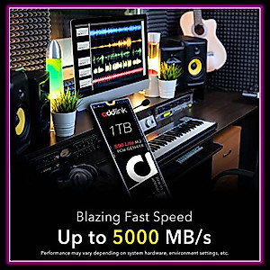 Addlink S90 Lite 1TB NVMe 4.0 Gen4 PCIe M.2 3D NAND Internal Gaming SSD - Read Speed up to 5000 MB/s (ad1TBS90LTM2P)