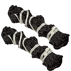BLOOMOAK Hay Net for Horse, Black Hay Bag 40" Length and 4" Larger Holes with Metal Rings for Goat (1 PCS (40" Length & 4“ Hole)
