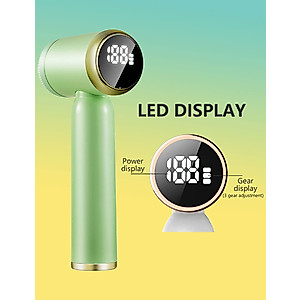 6 in 1 Face Brushes for Cleansing and Exfoliating,Spin Facial Cleansing Brush with LED Display,Electric Face Cleansing Brush,Rechargeable Facial Cleansing Brush with 6 Heads BSROLUNA(Fruit Green)