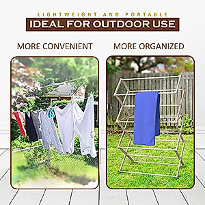 Peaceful Classics Wooden Laundry Rack - Amish Handmade Wooden Clothes Drying Rack - Foldable Drying Rack for Towel, Blanket, Linen Household Essentials - for Indoor Or Outdoor Use (52" x 36" x 16")