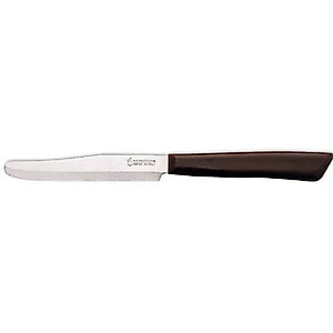 6 kitchen Knifes (Knives) - Italian Stainless Steel Vegetable/Steak/Table Knife Cutlery (Brown)