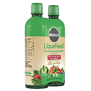 Miracle-Gro LiquaFeed Tomato, Fruits and Vegetables Plant Food Refill Pack, 2 Pack (Liquid Plant Fertilizer)