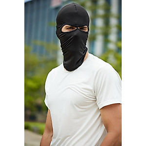 GANWAY Wind Cap Motorcycle Ski Masks Balaclavas Outdoor Sports Cycling Hat (Black)
