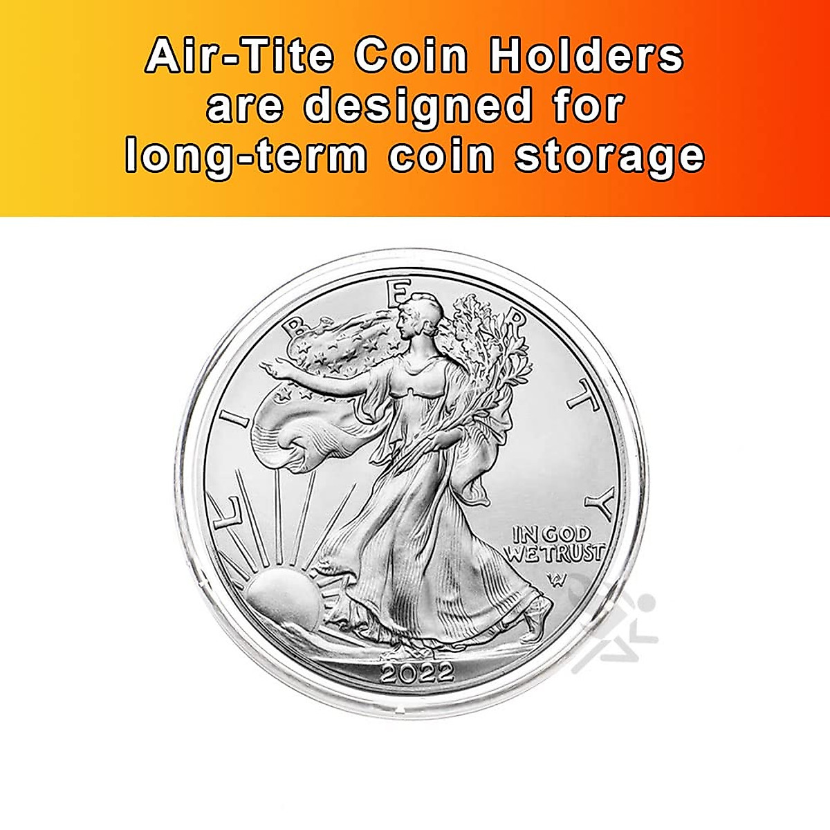 OnFireGuy 10pcs 40.6mm Direct Fit H40 Coin Holder Capsules for 1oz Silver Eagles | Protective Coin Cases for American Silver Eagles, 1oz Silver Panda, 1oz Silver Australian Coins