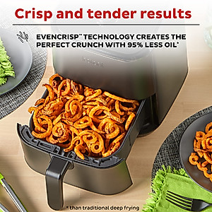 Instant Pot Vortex 4-in-1, 2-quart Mini Air Fryer Oven Combo with Customizable Smart Cooking Programs, Nonstick and Dishwasher-Safe Basket, Includes Free App with over 1900 Recipes, Black