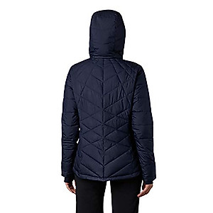 Columbia Women's Heavenly Hooded Jacket,Dark Nocturnal,1X