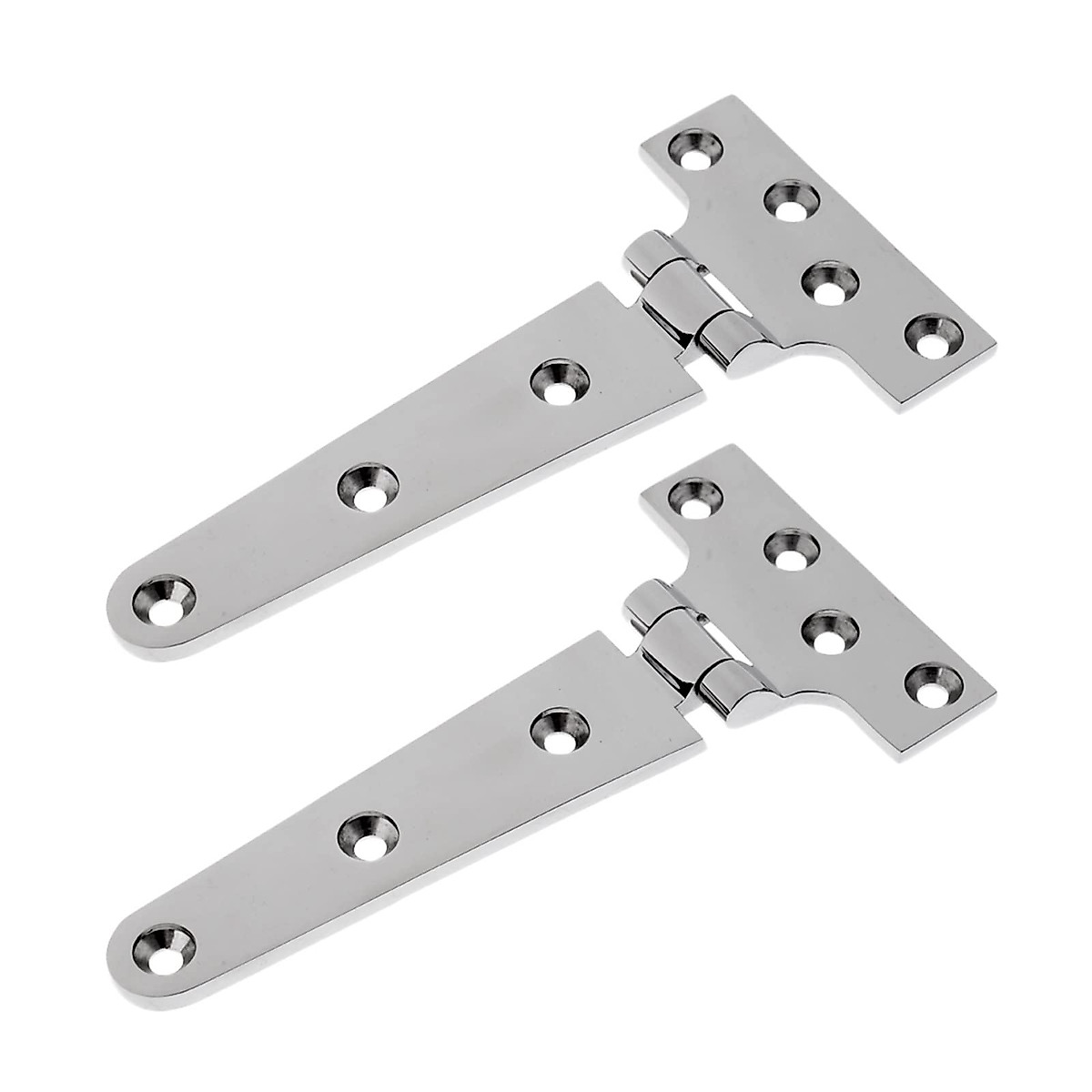 ECOLFE Internal Door Hinges,gate Hinges, 2pcs T Hinges, Thicker Hinges, Heavy Duty Hinges for Wooden Fences, Sheds, Wooden Boxes, Garden Cabins, Warehouse Doors