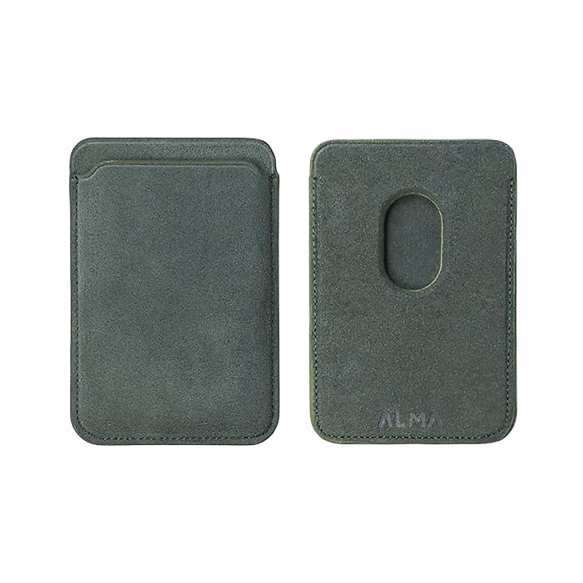ALMA Alcantara Cardholder (Forest Green)