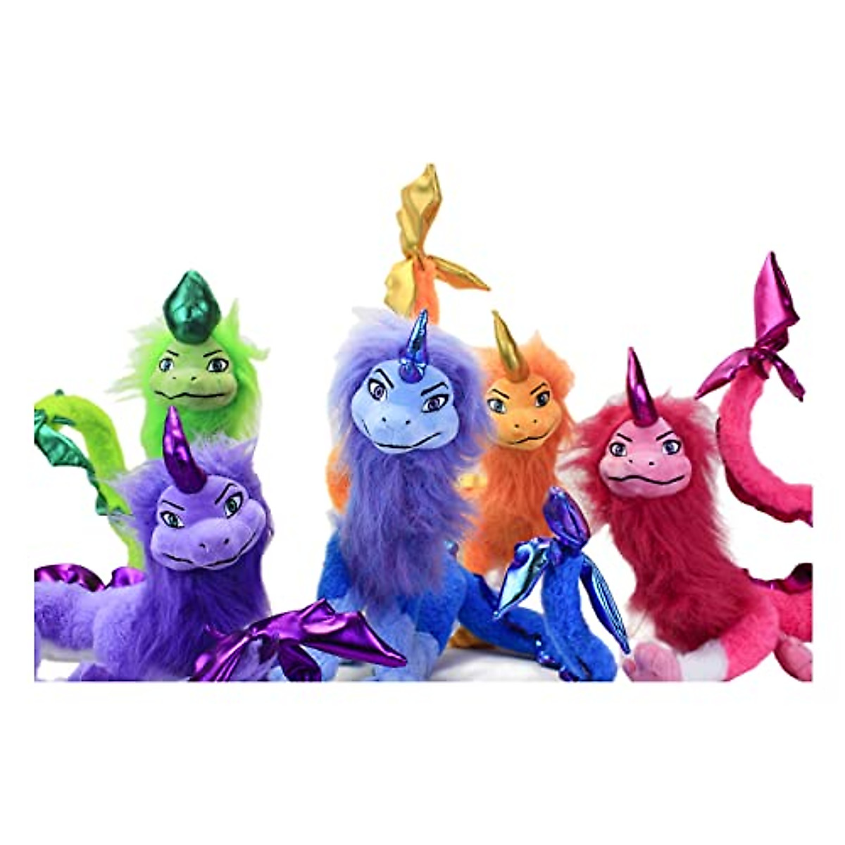 Cpstbw Cute Dragon Plush Stuffed Toy, Colorful Dragon Plush Toy for Kids Gift 27.5 Inch (Green)