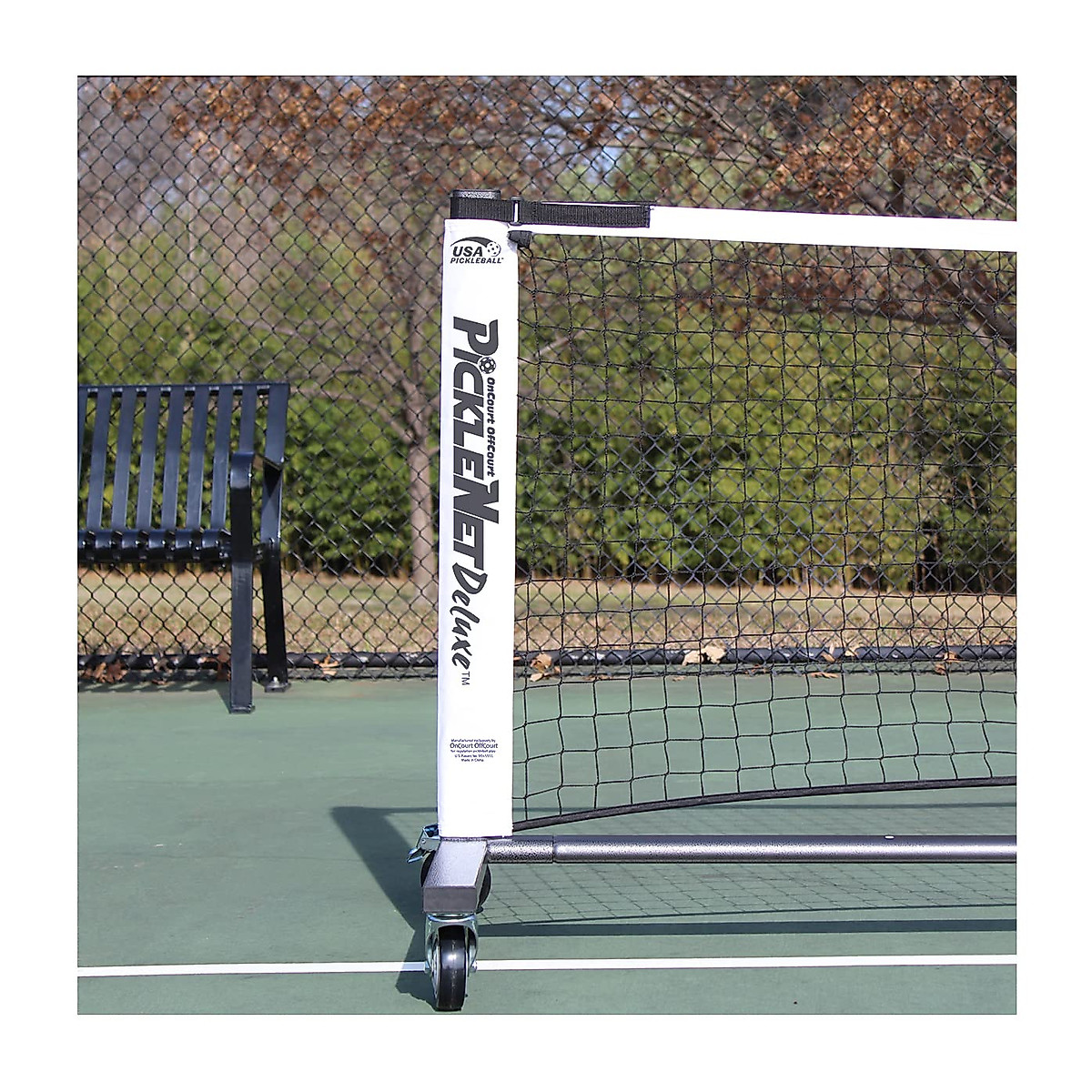 ONCOURT OFFCOURT PickleNet Deluxe TAPND 22'x 34" Oval Tubing Locking Wheels Pickleball Net System