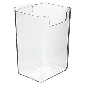 Clear Office Trash Cans Small Waste Bin Cabinet Hanging Trash Can Clear Container Plastic Waste Paper Container for Bathroom Kitchen Office