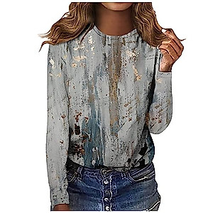 Short Sleeve Tunic Tops for Women Womens Short Sleeve Workout Tops Tube Top Dress for Women Summer Funny Birthday Gifts for Women Long Sleeve Tshirts for Women（2-Gray,Large）